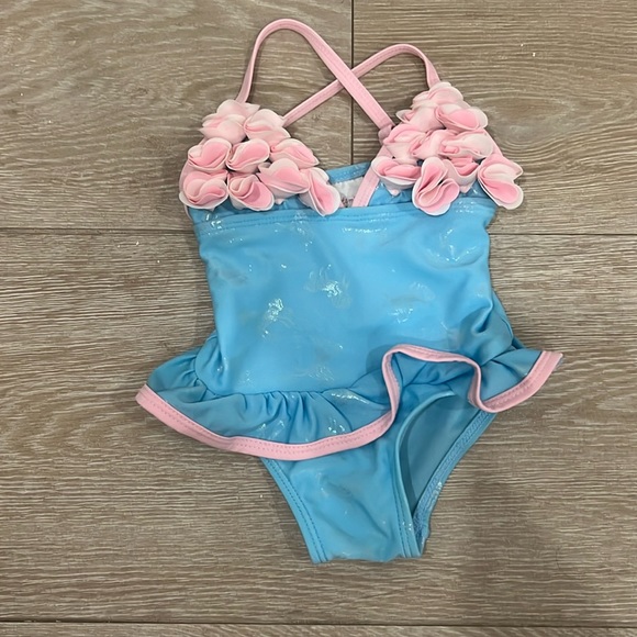 Floatimini | Swim | Floatimini Triangle Top One Piece Unicorn Swim ...
